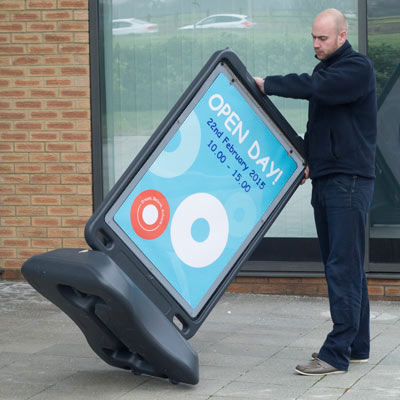 Advocate™ Floor Standing Poster Display Sign by Glasdon