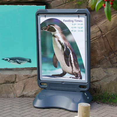 Advocate™ Floor Standing Poster Display Sign by Glasdon
