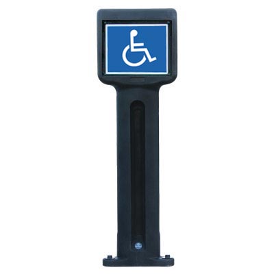 Infomaster™ Signage Bollard with Social Distancing Sign - Glasdon ...