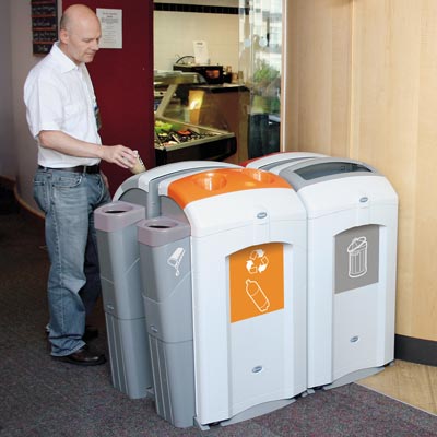 Nexus® 100 Plastic Bottle Recycling Bin by Glasdon