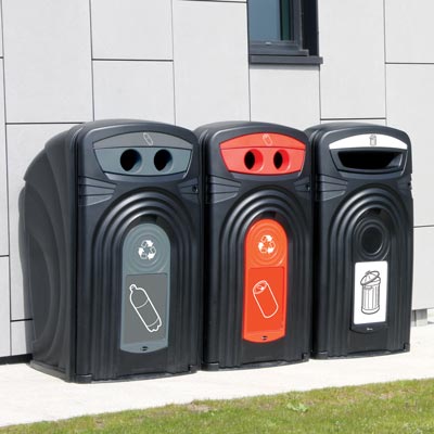 Nexus® 360 Mixed Glass Recycling Bin by Glasdon