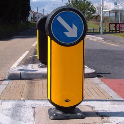 Rebound Signmaster™ Bollard by Glasdon