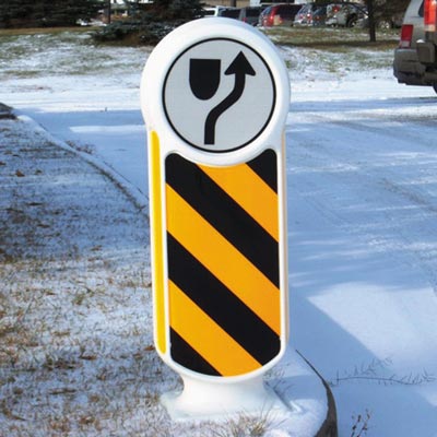 Rebound Signmaster™ Bollard by Glasdon