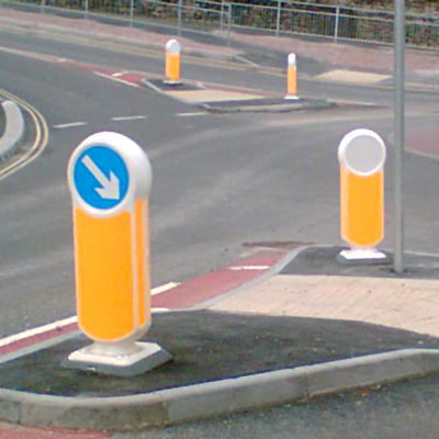 Rebound Signmaster LED™ Bollard by Glasdon