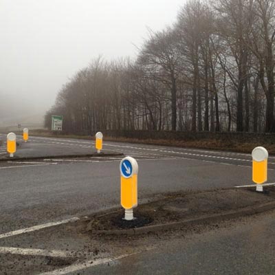 Socketed Rebound Signmaster™ Bollard by Glasdon