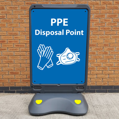 Advocate™ Free Standing Fixed Sign Holder - Portable Sign Board - Glasdon