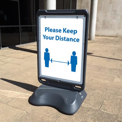 Advocate™ PPE / Social Distancing Poster Display Sign - Glasdon ...