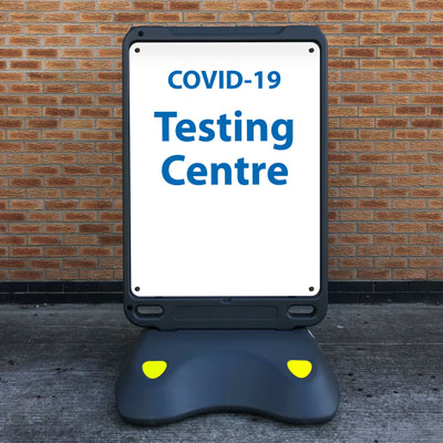 Advocate™ Free Standing Fixed Sign Holder - Portable Sign Board - Glasdon