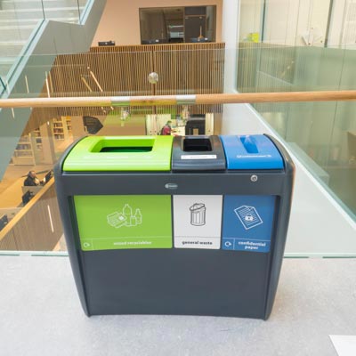 Nexus® Evolution Trio Recycling Bin -Glasdon GIL