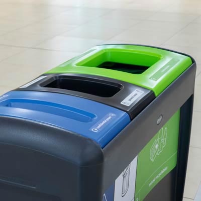 Nexus® Evolution Trio Recycling Bin -Glasdon GIL
