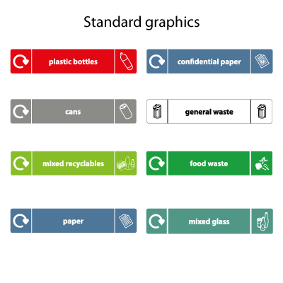Nexus® Stack 60 Recycling Bin - Stackable - 2 Waste Streams | Glasdon ...