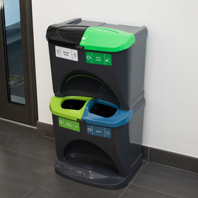 Nexus® Stack 60 Recycling Bins - Sort 4 Waste Streams| Glasdon ...