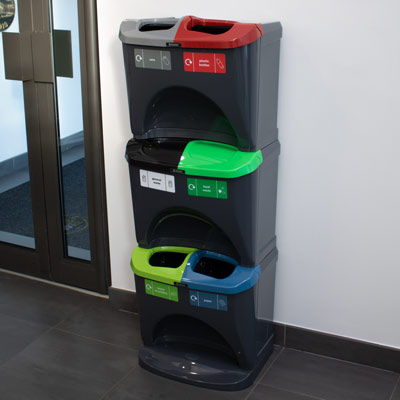 Nexus® Stack 90 Recycling Bins - Sort 6 Waste Streams | Glasdon ...
