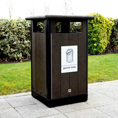 Origin™ Horizon 110 General Waste Recycling Bin | Glasdon International