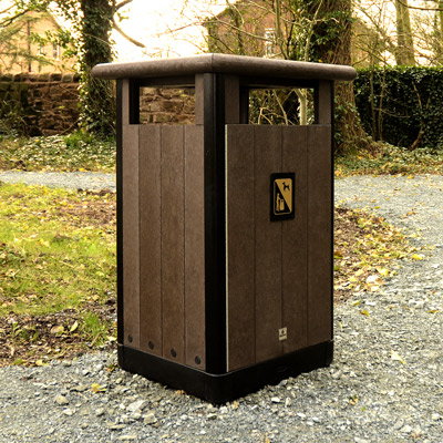Origin™ Horizon 110 Litter Bin - Made with Recycled Materials | Glasdon ...