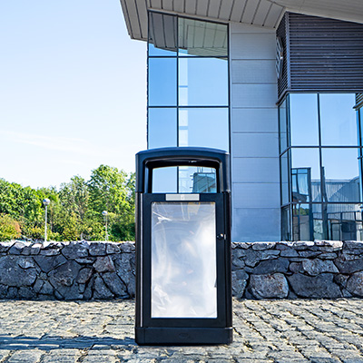 Origin™ Vision 110 Transparent Security Recycling Bin | Glasdon ...
