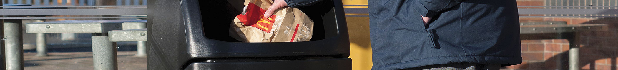 Commercial Kitchen Trash Cans and Food Court Waste Receptacles ...